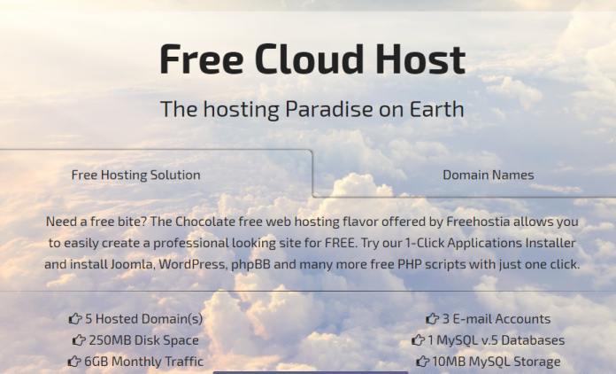 Free Website Hosting Space using FreeHostia - Digitalample.com