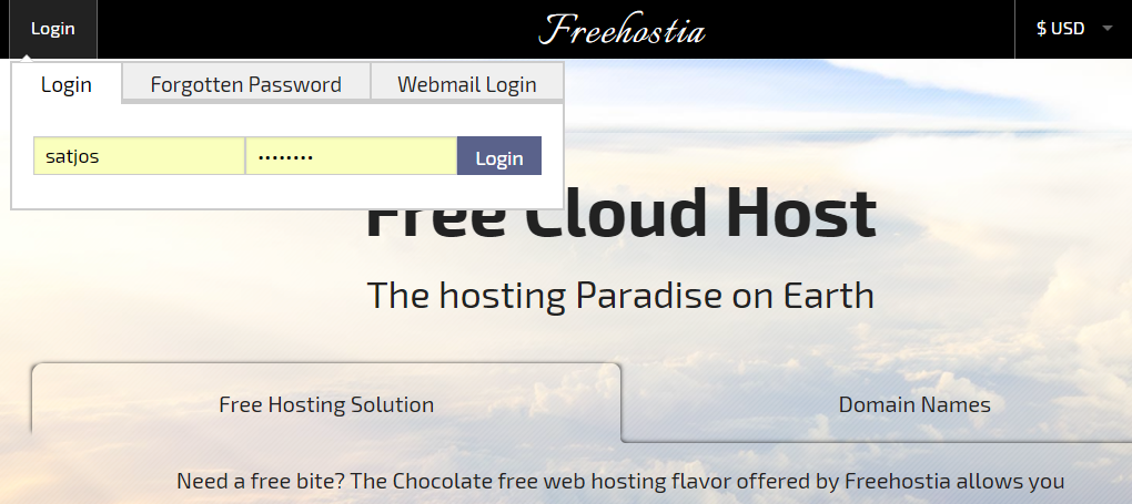 Free Website Hosting Space using FreeHostia - Digitalample.com