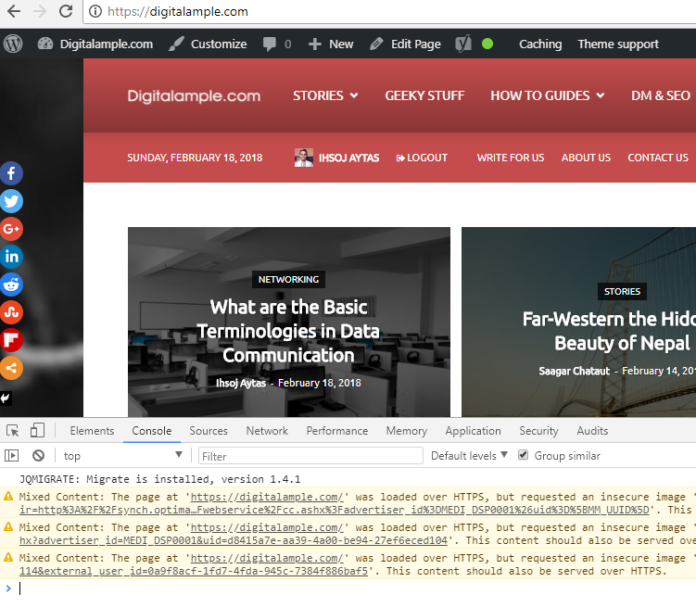 WordPress SSL Settings and How to Resolve Mixed Content Warnings - Digitalample.com